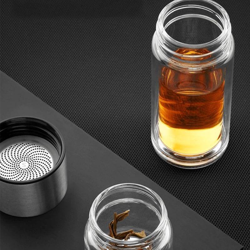 Double Walled Glass Flask | Shop Modern, Minimalist Home Decor